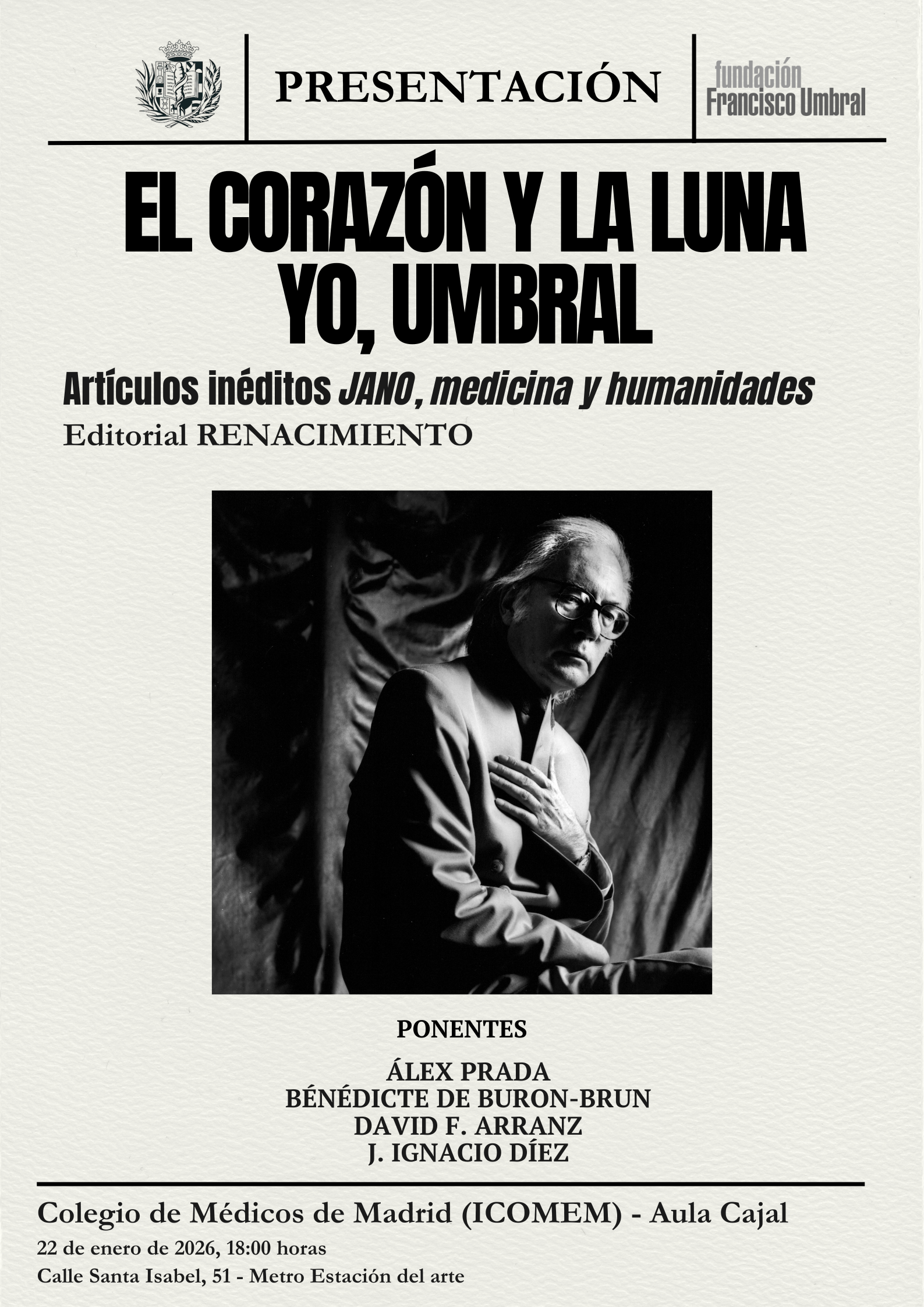 Presentación de 'Yo, Umbral' y 'El corazón y la luna' en Madrid ...