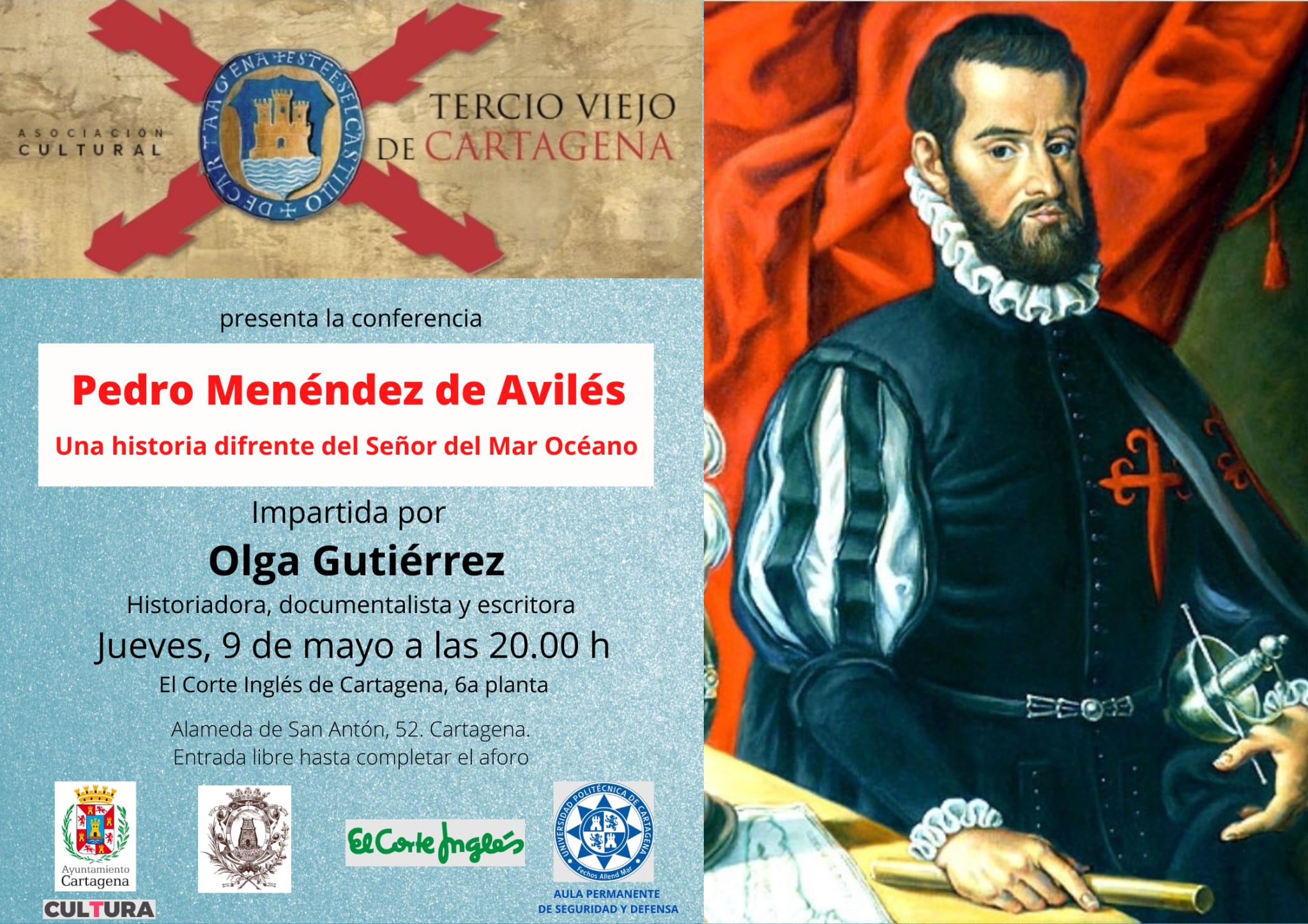 Conferencia sobre 'Don Pedro Menéndez de Avilés' en Cartagena ...