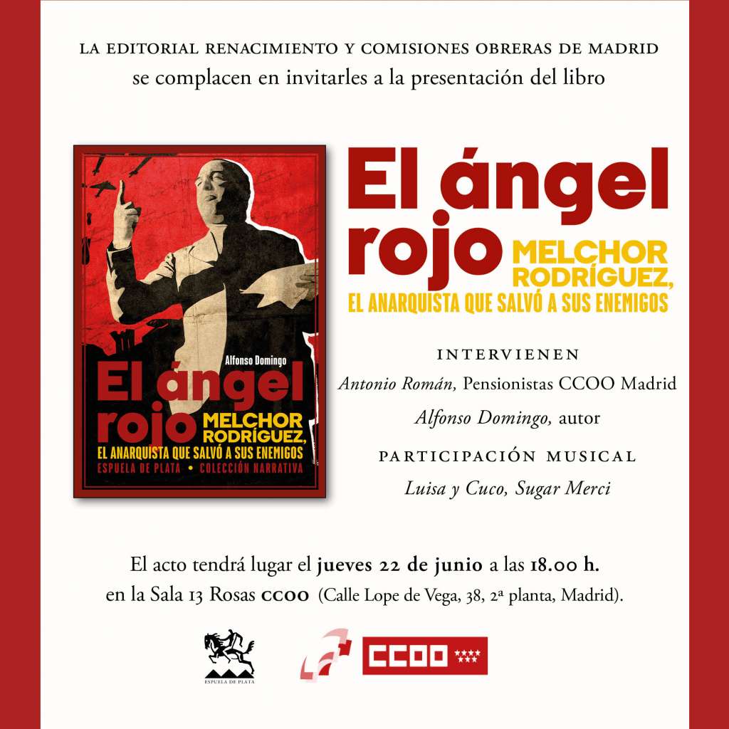 Presentación de 'El ángel rojo' en Madrid - Editorial Renacimiento